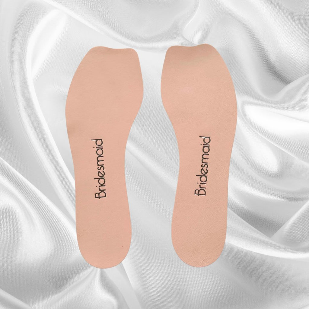 Bridesmaid Leather Insoles - Alice Bow Bridal Insole Range
